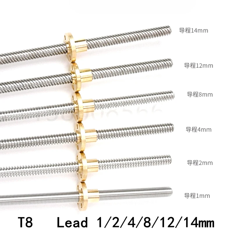 T8-Linear-Shaft-Trapezoidal-Rod-Lead-Screw-8mm-with-Brass-Nut-3D ...