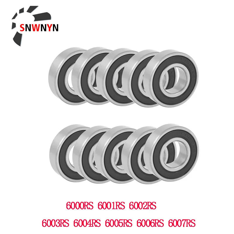 1/10pcs 6000 RS 6001 RS 6003 RS 6005 RS 6007 RS 고무 베어링 볼 베어링 밀폐형 깊은 홈 12X28X8mm 3D 프린터 부품|수염 ...