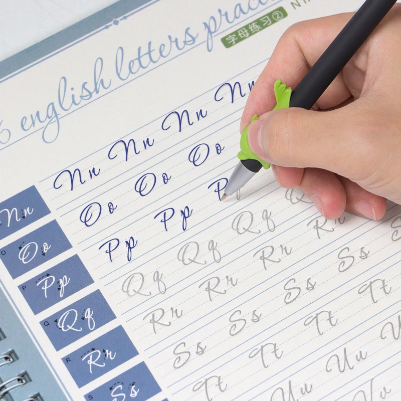 2Pcs-English-Reusable-Groove-Calligraphy-Boot-Method-Alphabet-Words ...