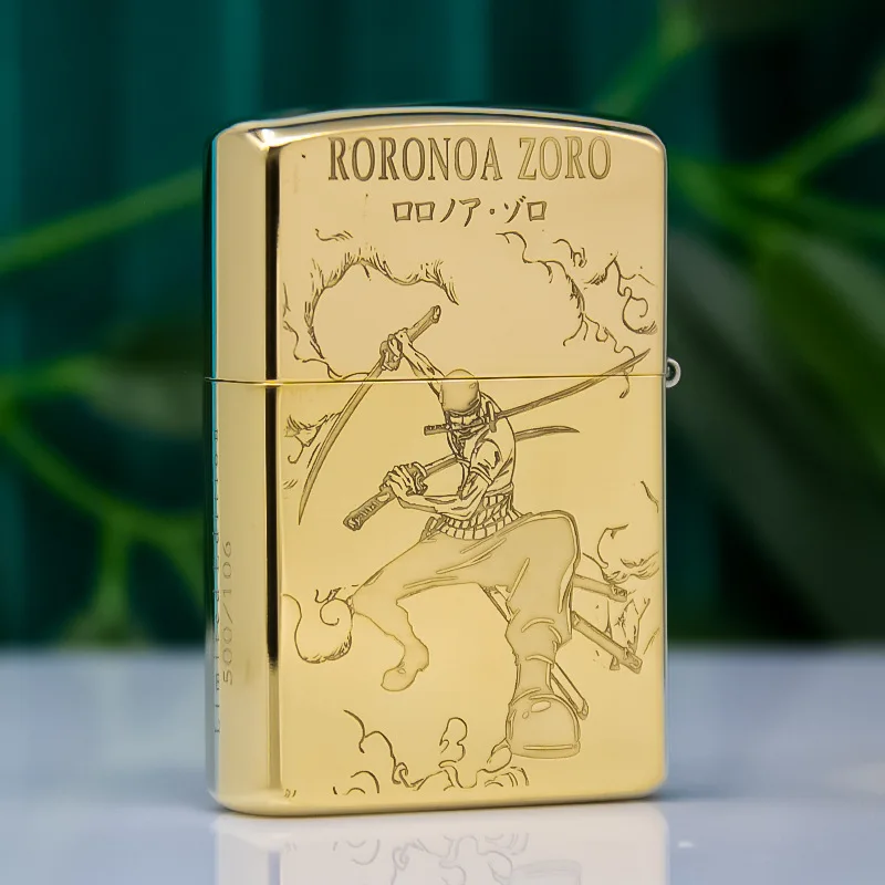 Roronoa Zoro Clamshell Windproof Kerosene Lighter | One piece ...