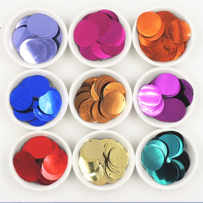 Sequins Sewing Oval Shape | Sequins Crafts 6mm Round | Big Sequins ...