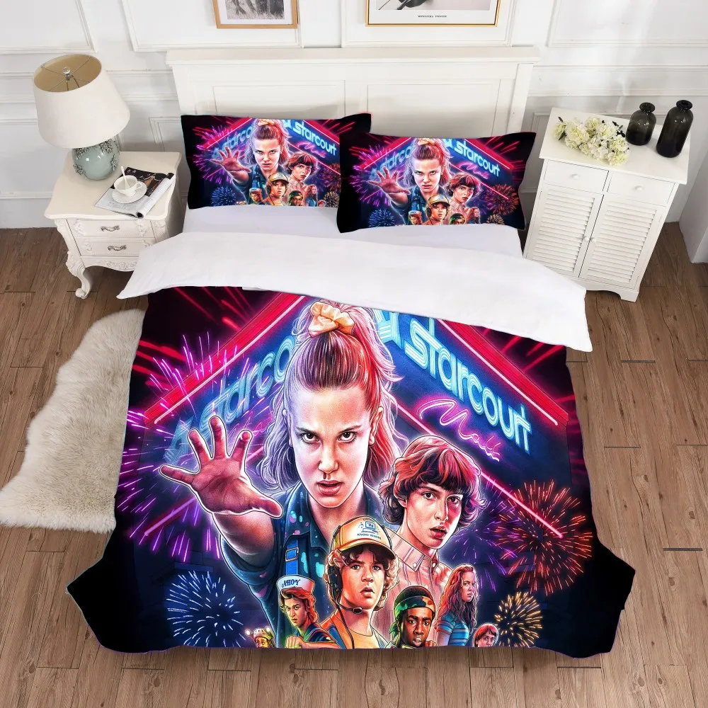 Stranger Things 3d Bedding Set Hot Fashion Horror Movie Printed Duvet ...