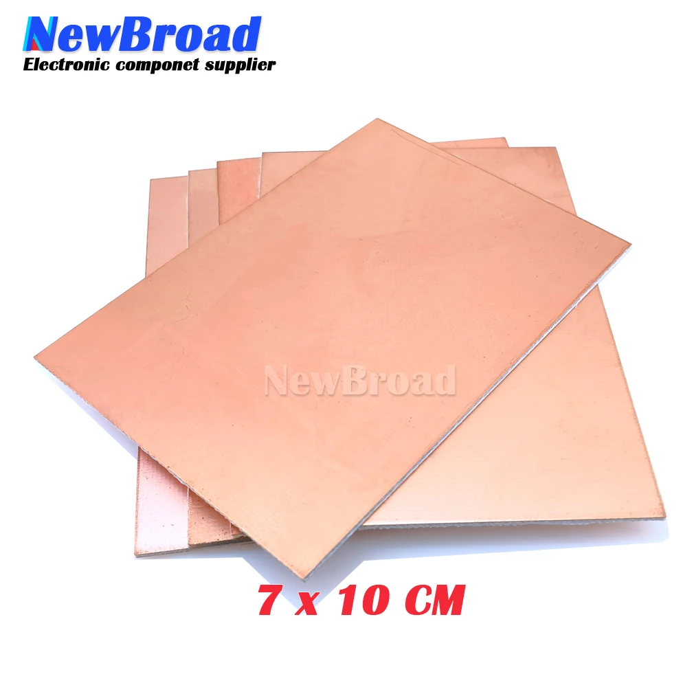 5 pcs FR4 PCB Double Side Copper Clad plate DIY PCB Kit Laminate Circuit Board 7x10cm