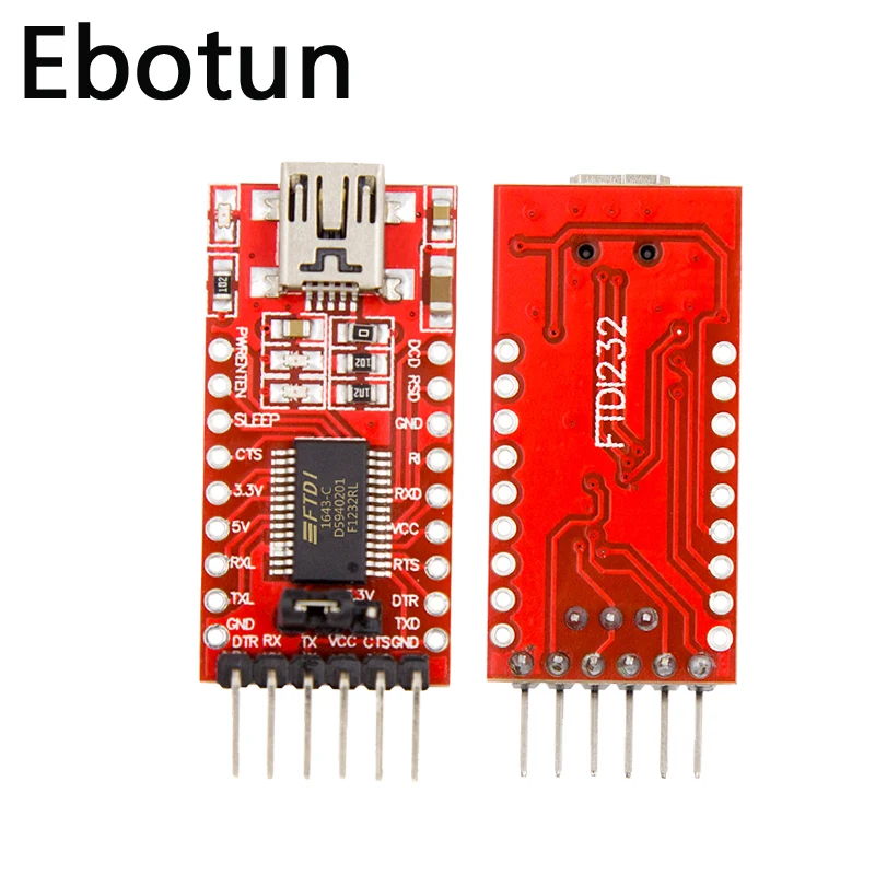 FT232RL FTDI Mini USB to TTL Serial Converter Adapter Module 3.3V 5.5V ...