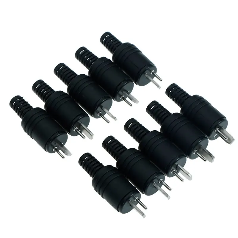 10pcs 2 Pin Din Male Plug Hifi Loudspeaker Audio Connector For Speaker ...