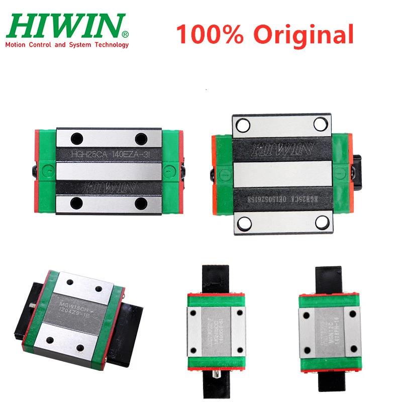 Taiwan Hiwin Linear Guide Block Carriage Hgh Hgw Egh Hgl 15 20 25 30 35 Ca Cc Mgn Mgw 7 9 12 15 ...