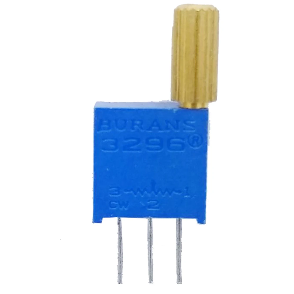 10PCS Burans 3296W Handle Potentiometer ResistanceOhm Trimpot Trimmer ...