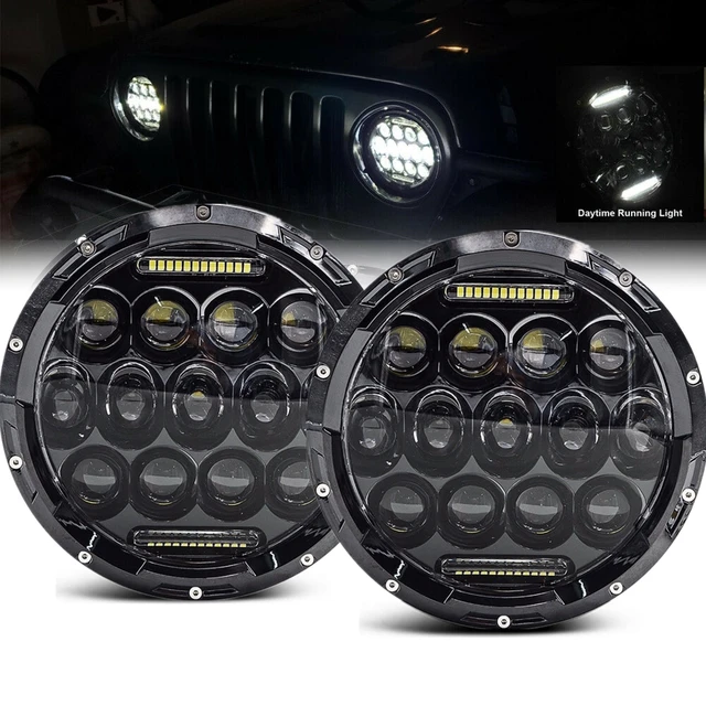 Jeep Oem Led Headlights 7 Inch Round LED Headlight - Hi/Lo Beam For ...