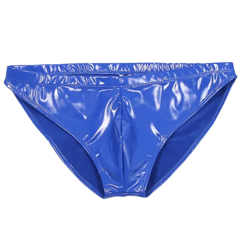 Sexy Panties Men PVC Briefs Low Waist Wetlook Panties Tangas Erotica ...