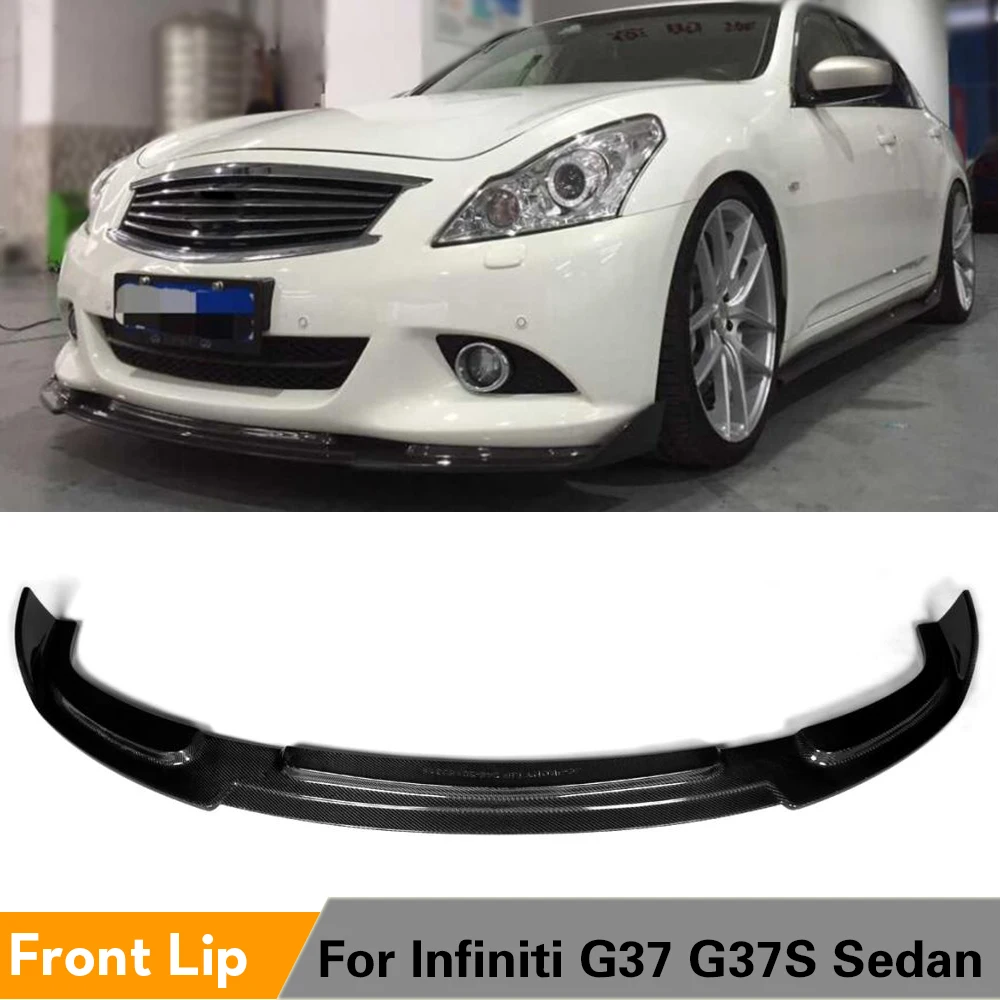Carbon Fiber Front Lip Spoiler Chin Apron For Infiniti G37 4-door Base ...