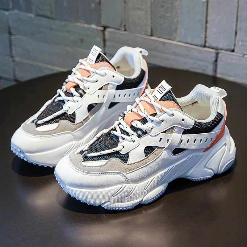 Zapatos deportivos de plataforma de elevación para mujer, zapatillas ...