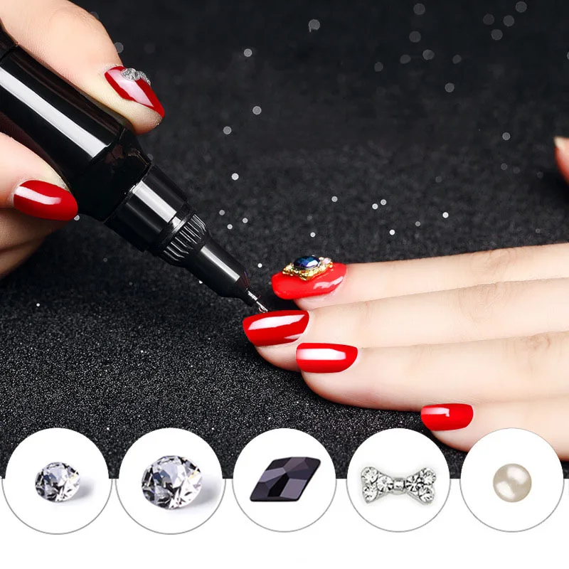 12ML-Pc-Nail-Art-Glue-UV-Manicure-Acrylic-Rhinestones-Glitter ...