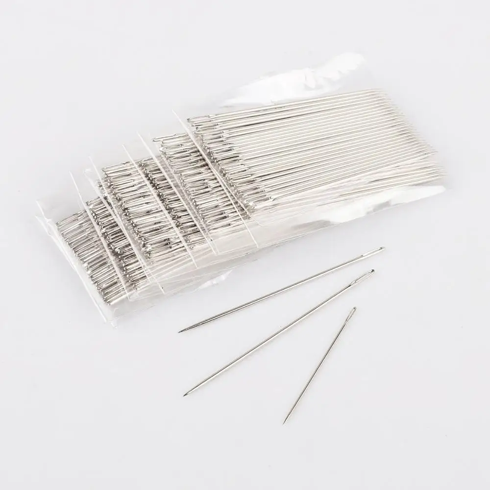 25Pcs Large Long Steel Needle Big Hole Sewing Needle Home Hand Sewing ...