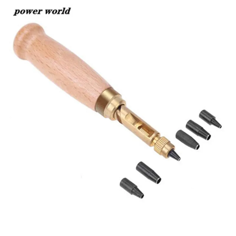 1Pcs เงียบ Puncher เข็มขัดเจาะ Multi Function หนังแกะสลักรอบรูปร่าง ...
