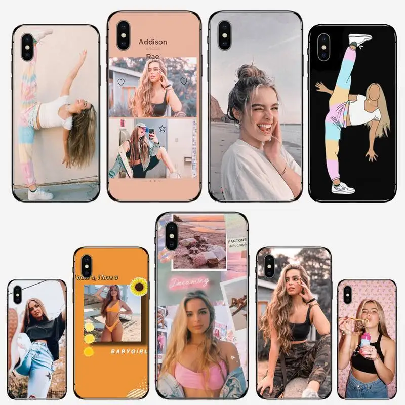 American IC girl Addison Rae Phone Case for iPhone 11 pro XS MAX 8 7 6 ...