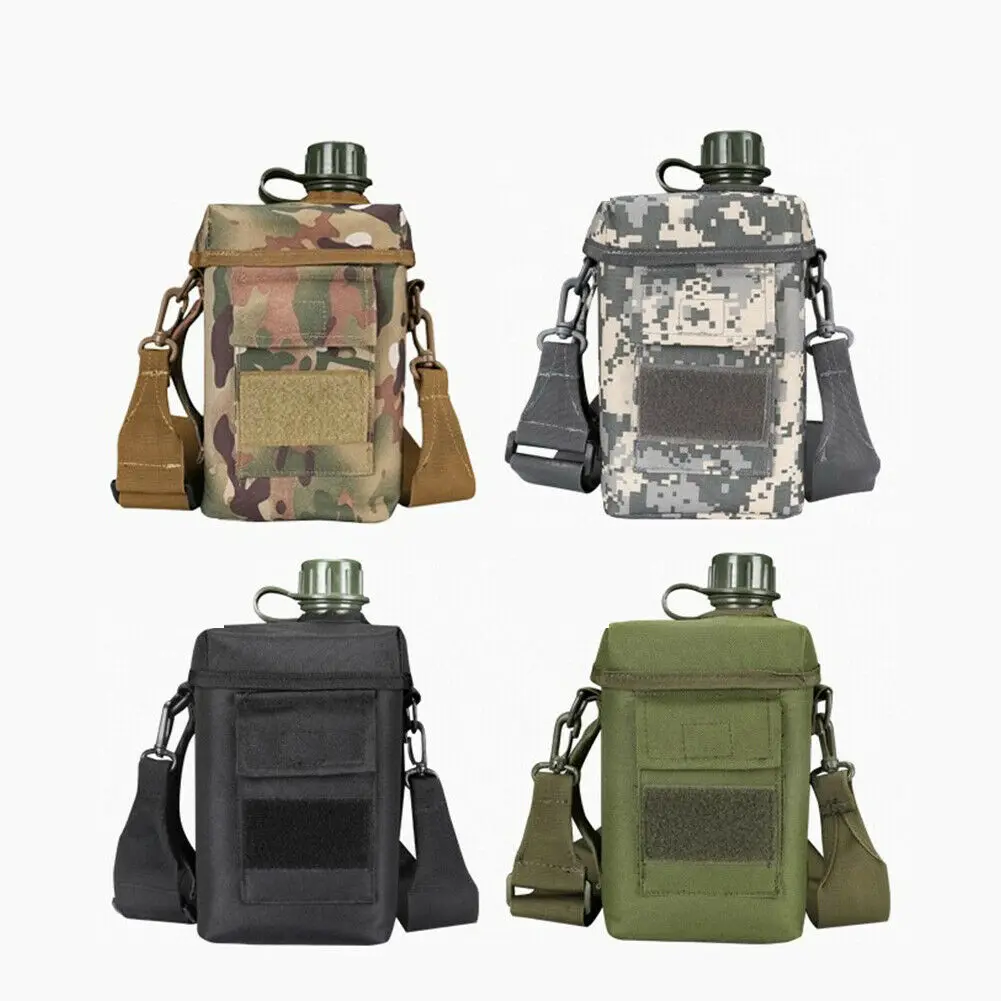 Tactical-Sport-water-bottle-Army-1L-2L-1-2-liter-Molle-Outdoor-with-Bag ...