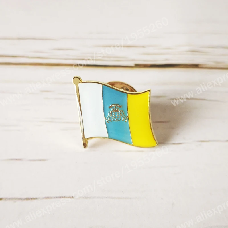 Canary-Islands-Flag-Lapel-Pins-Spain-Provincial-Nationalities-Region ...