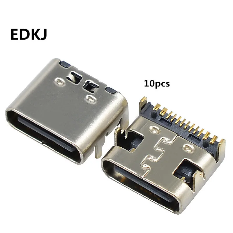 10pcs-Type-C-16-Pin-Socket-Connector-USB-3-1-Type-C-Female-Placement ...