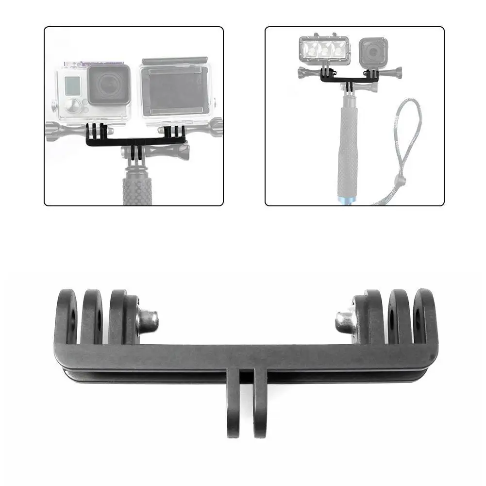 Double Bracket Bridge Dual Adapter Expansion 2 Mount Part For GoPro ...