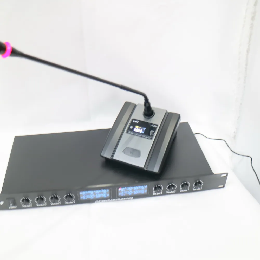 Professional 8 Channel Wireless Microphone System 8 Table Conference G