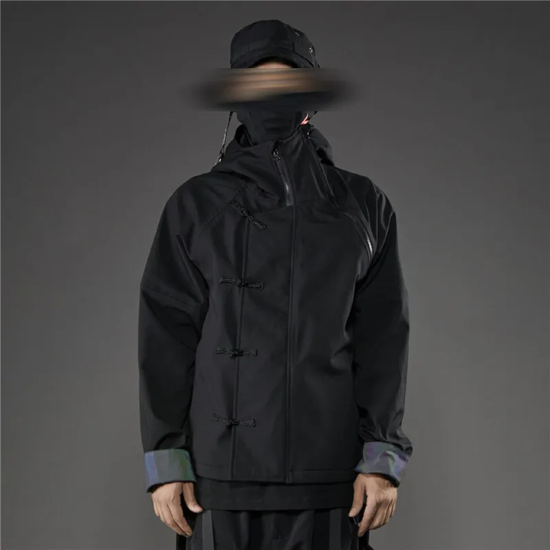 Pupil-travel-chinese-style-jacket-with-reflective-elements-techwear ...