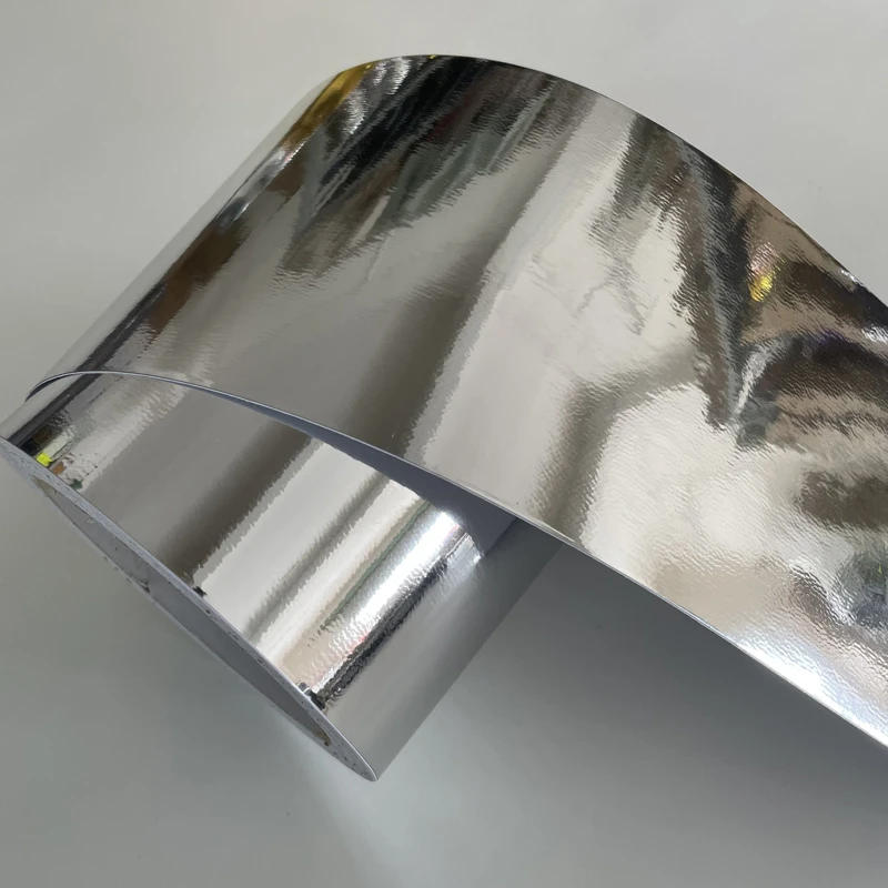 10cm Width Gloss Chrome Mirror Silver Vinyl Wrap Sticker Decal Film ...