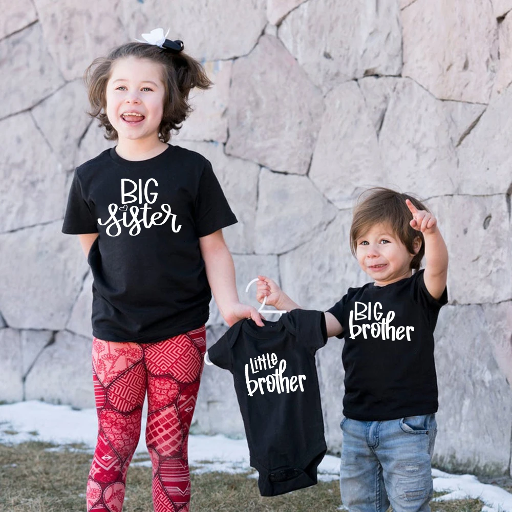 Ropa de bebé a juego para la familia, conjunto de camisetas de hermana ...