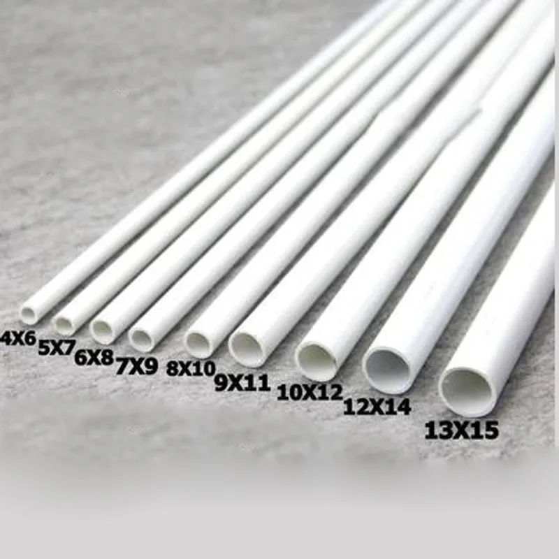 1PCS Hollow tube PVC Small diameter pipe Hollow Round water pipes Hard ...