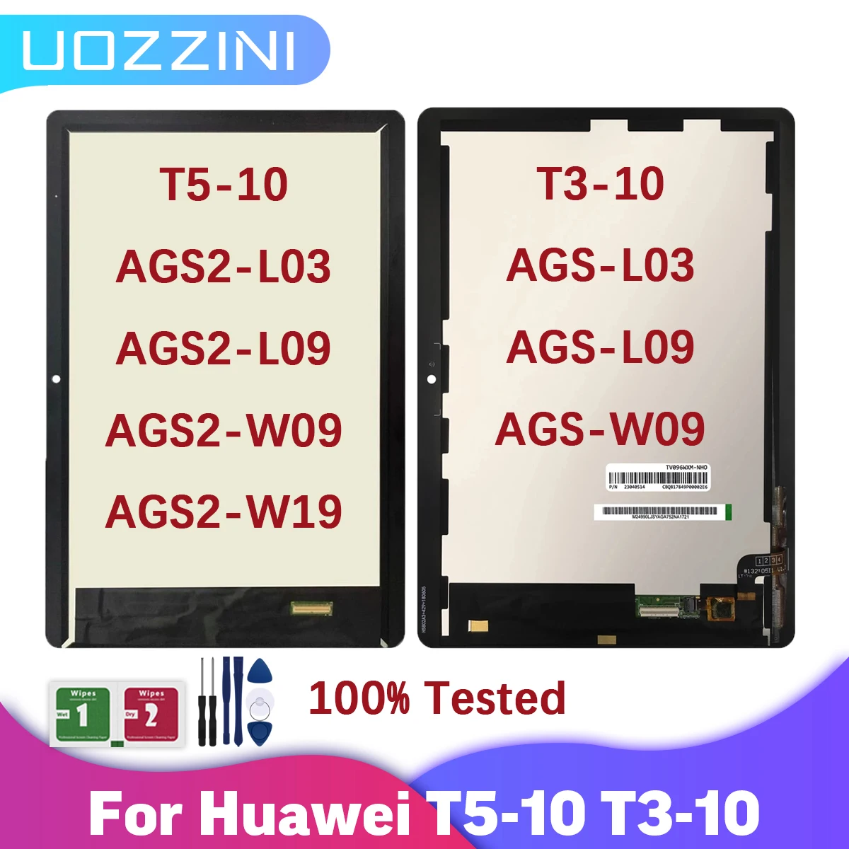 For Huawei MediaPad T3 T5 10 AGS-L03 AGS-L09 AGS-W09 AGS2-L09 AGS2-W09 AGS2-L03 Touch Screen ...