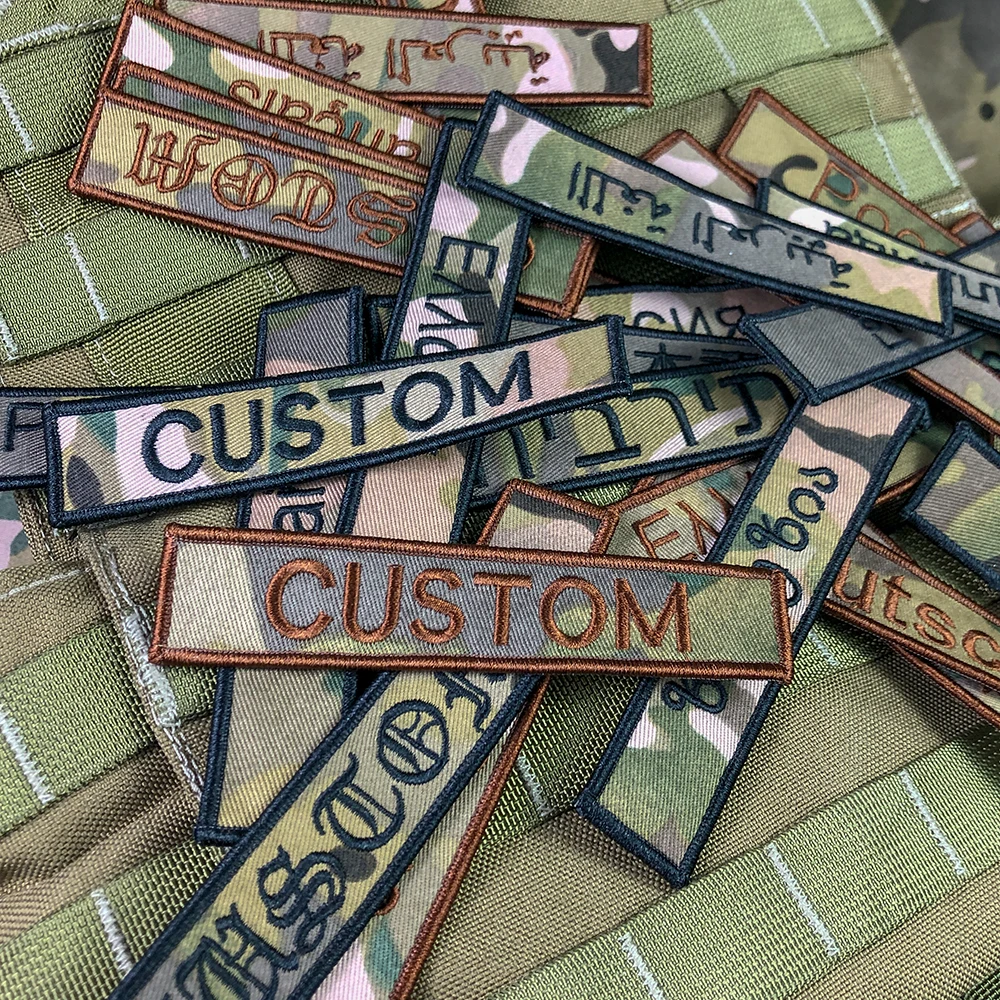 Multicam-Custom-Patch-Name-Tape-Hook-and-Loop-Frame-Embroidery-Multi ...