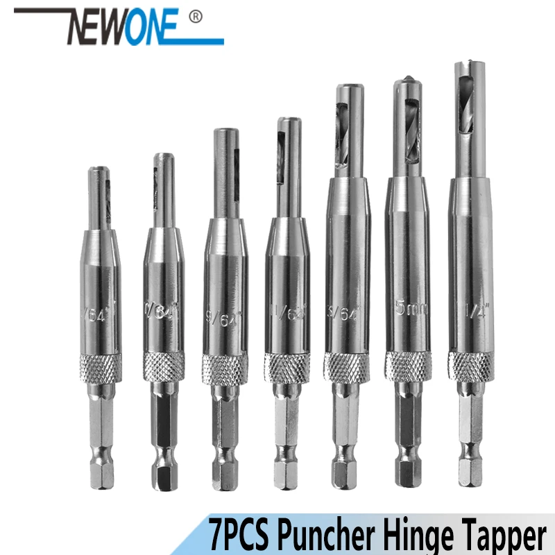 4 or 7pcs/set power tool Core Drill Bit Set Hole Puncher Hinge Tapper ...