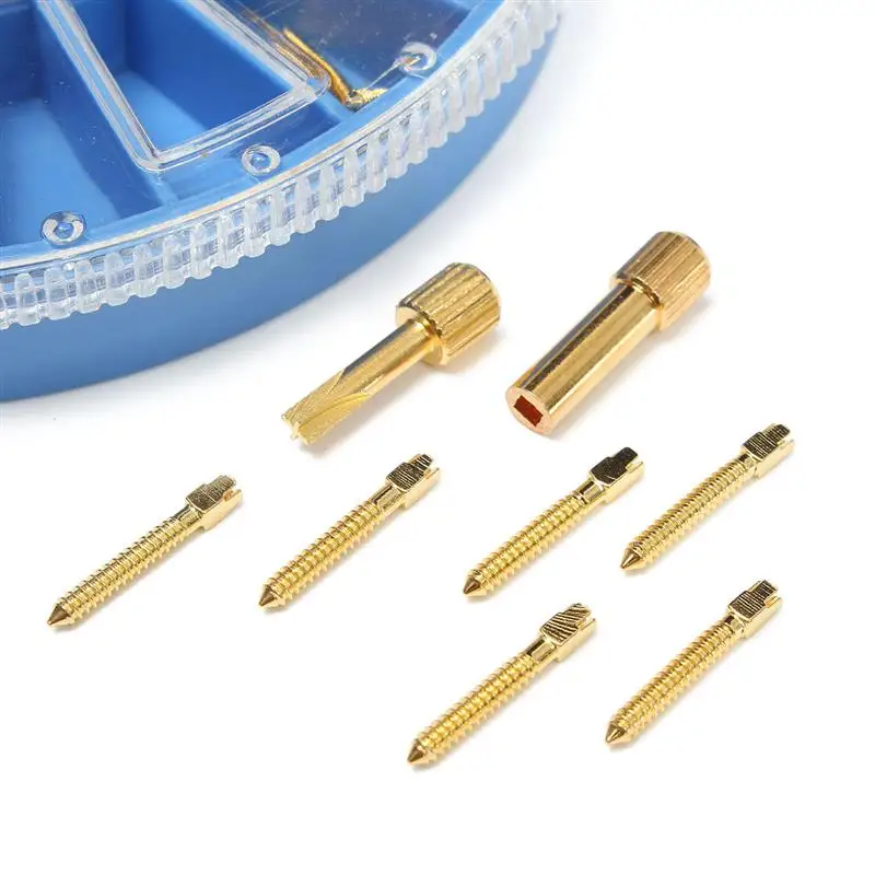 Dental-Iinstrument-Golden-Plated-Screw-Post-50pcs-Dental-Screw-Post-for ...