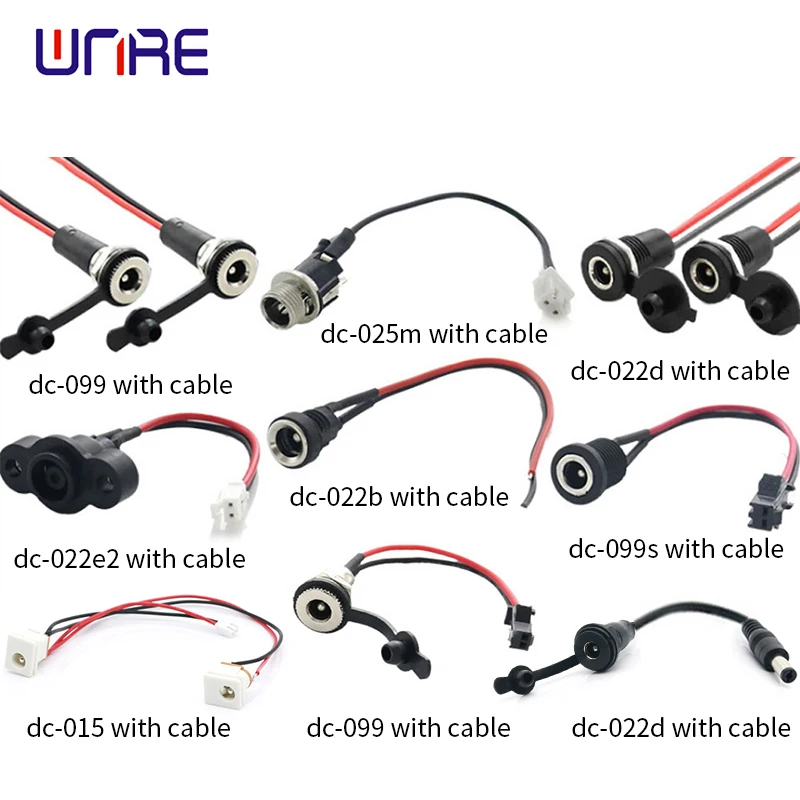 5.5mm X 2.1mm Dc Power Cable Female Connector Plug - 10pcs 5.5x2.5mm Dc ...