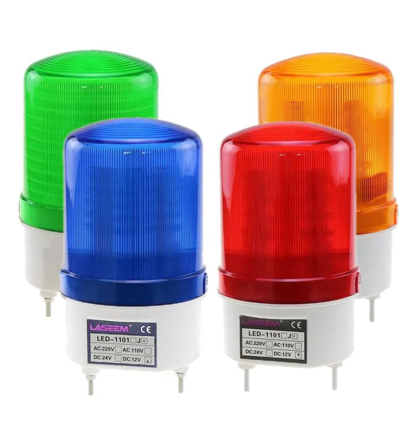 With-voice-Rotating-rotary-LED-strobe-Alarm-Lamp-light-siren-yellow ...