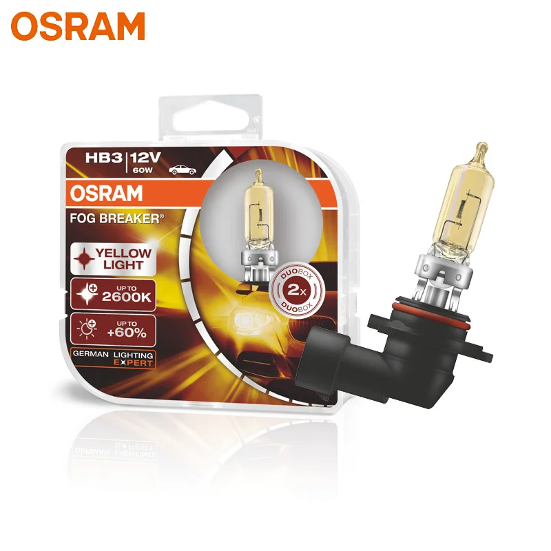 Osram hb3 9005 amarelo 9005fbr halogênio nevoeiro disjuntor 12v 60w ...