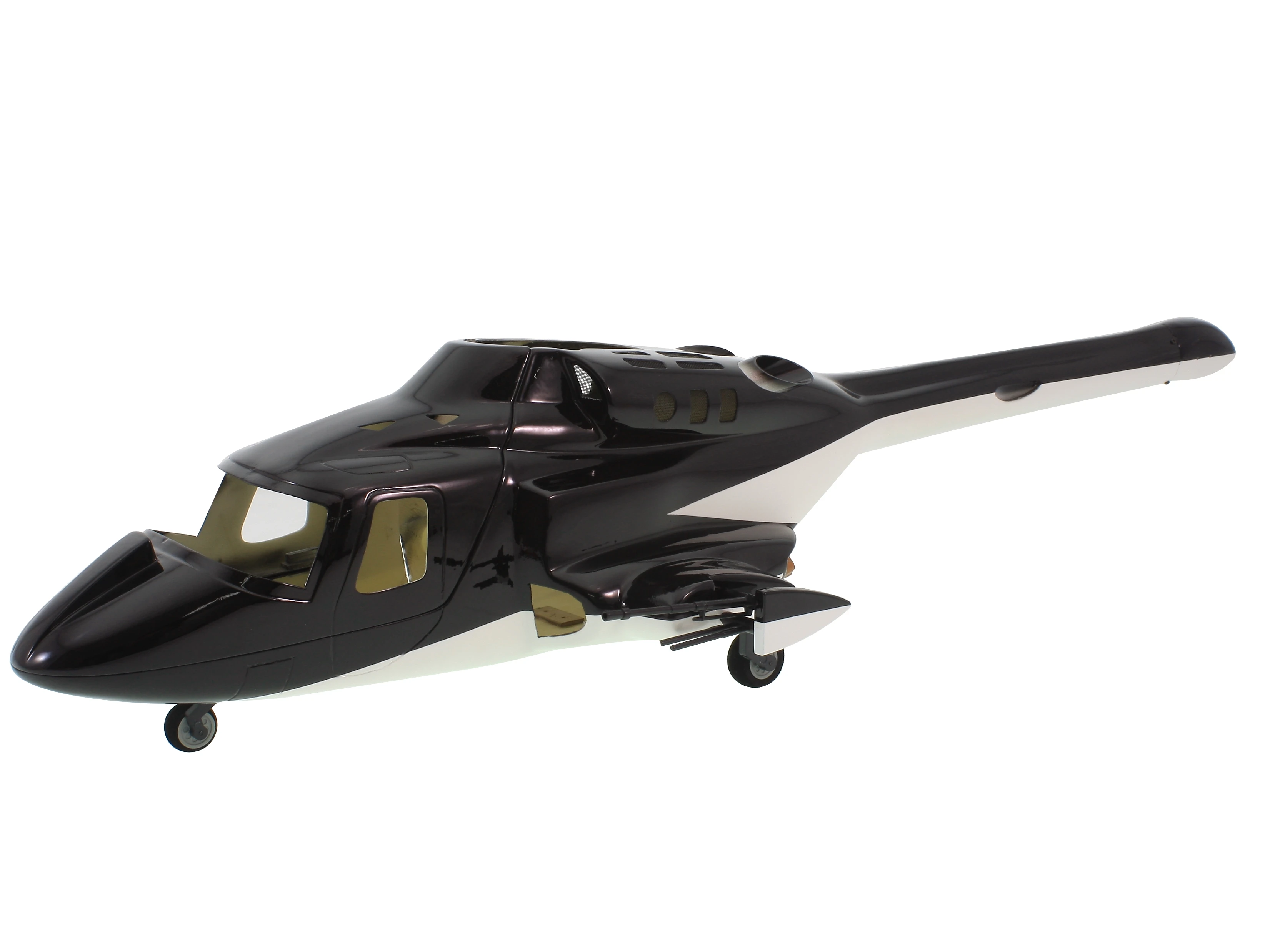 New Version Bell 222 Airwolf 450 Scale Body W/ Retracts&metal Landing ...