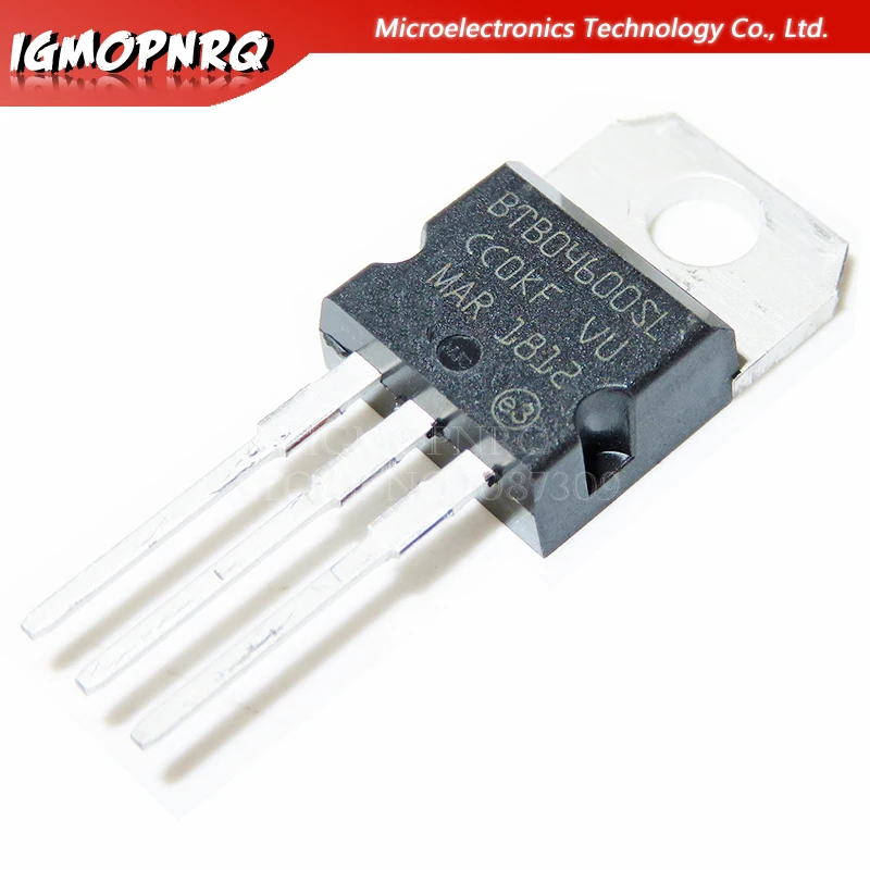 5pcs Btb04-600sl Btb04-600 Btb04 Triacs 4 Amp 600 Volt To-220 New ...