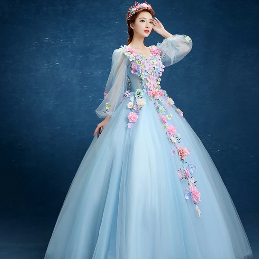 Blue Violet Color Dress