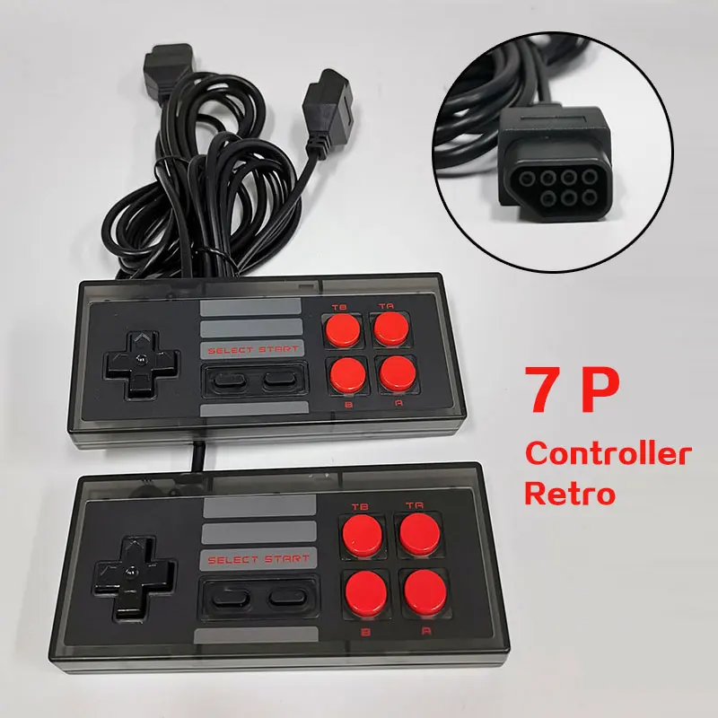2-Pack-7-PIN-Classic-Controller-Suily-7-PIN-Controller-Retro-Gamepad ...