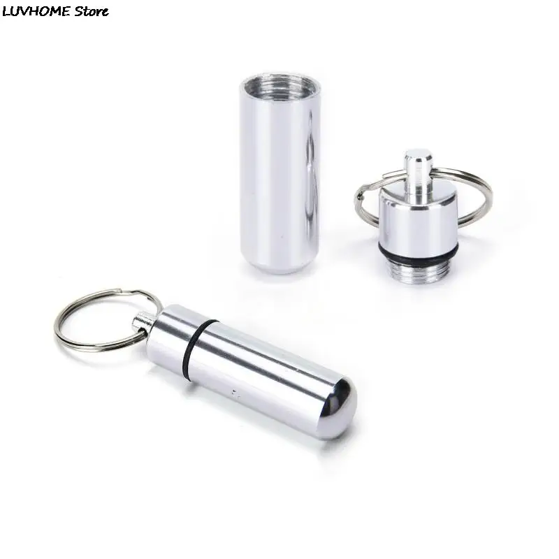 Waterproof Aluminum Pill Box Case Bottle Cache Drug Holder Container ...
