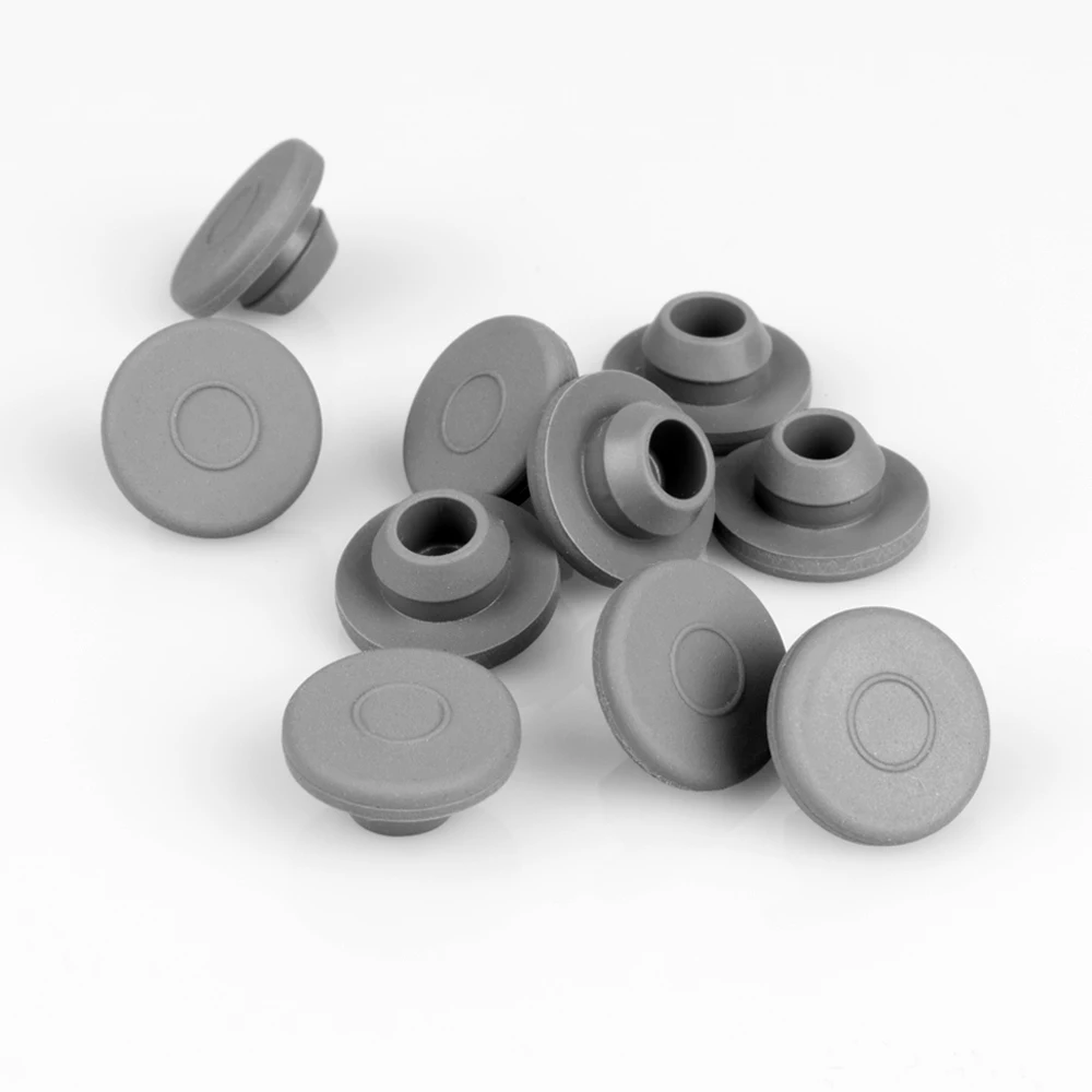 10~100pcs/lot 13 / 20mm Medical Butyl Rubber Stopper for Vials Grey ...