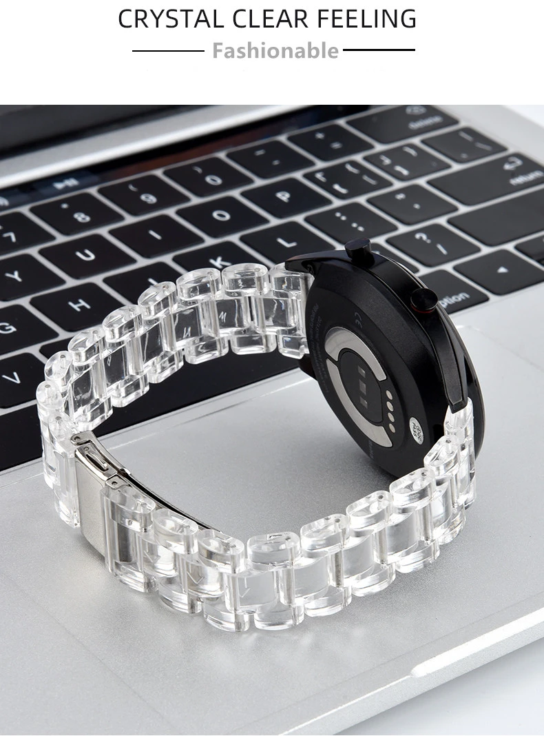 20 22mm Strap For Realme Watch 2 / 2 Pro Smart Watchband Clear ...