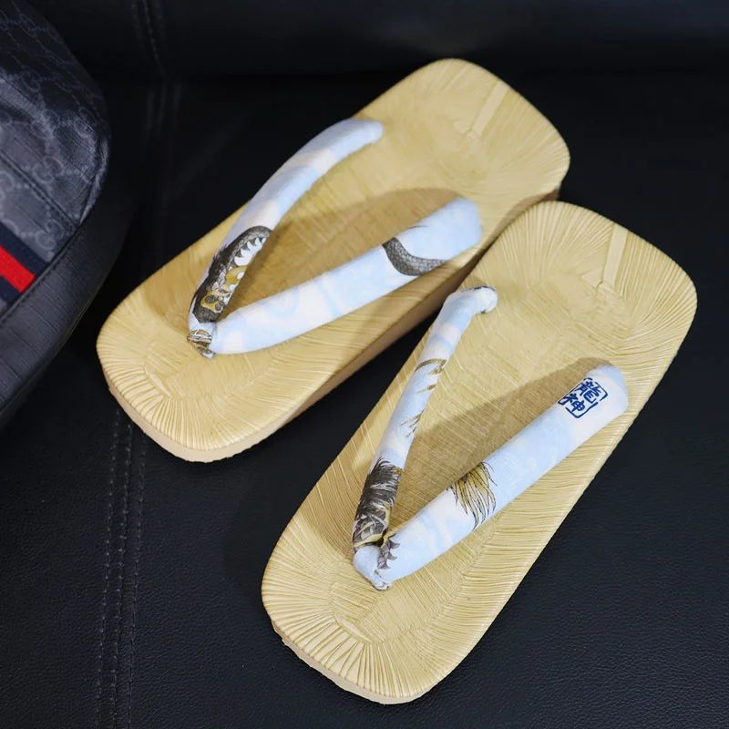 Men-s-Japanese-Clogs-Straw-Weaving-Slipper-Demon-Slayer-Tanjirou ...