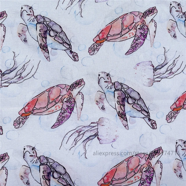 Turtle Print Fabric