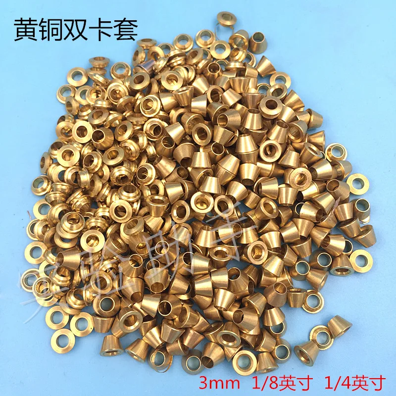 50pcs-Brass-Ferrule-1-8-Full-Copper-Double-Ferrule-Seal-Gasket ...