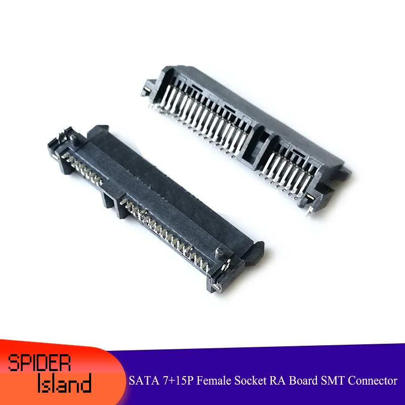 SATA 커넥터 슬롯 7 + 15P 암 RA 보드 SMT 높이 7.5mm 소켓, SATA 인터페이스 소켓|컴퓨터 케이블 ...
