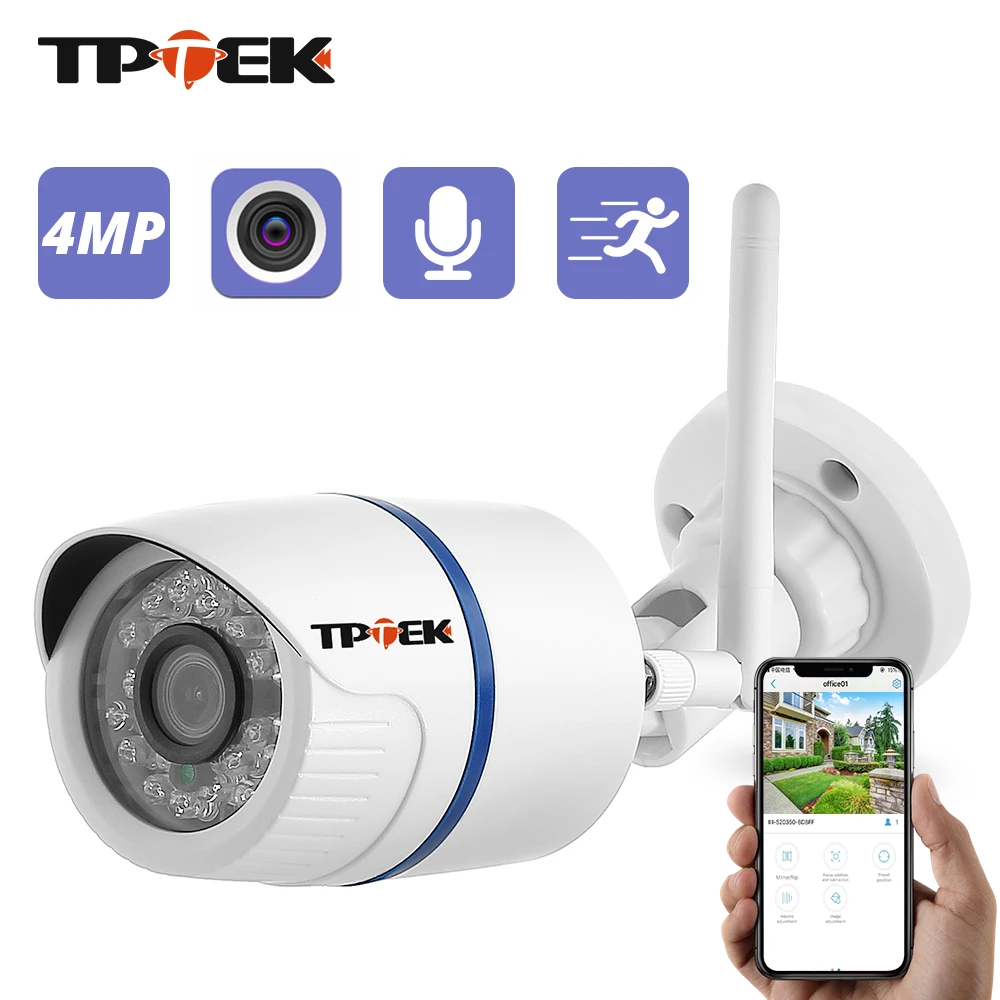 4mp 1080p Ip Camera Outdoor Wifi Security Camera Wireless Video ...