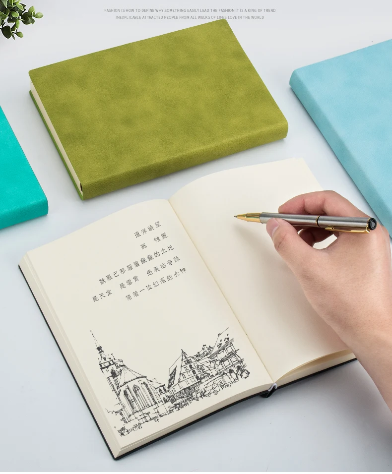 Carnet notes,carnet de notes en cuir PU,424 Pages de papier épais ...