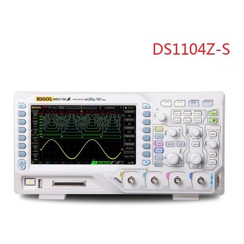 RIGOL DS1104Z S 100MHz Digital Oscilloscope 4 Analog Channels 100MHz Bandwidth 1G Sa/s 7 Inch ...