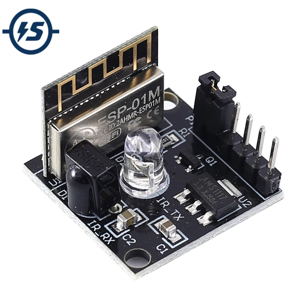 적외선 트랜시버 ESP8285 무선 와이파이 트랜시버 모듈, 원격 제어 스위치 모듈 개발 학습 보드|반도체 집적회로 ...
